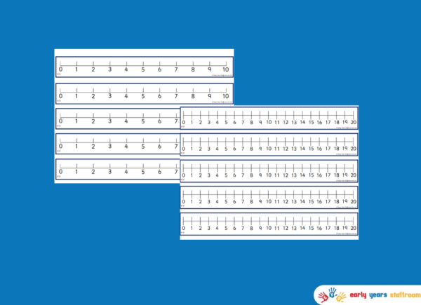 Number lines 0-10 and 0-20 - Early Years Staffroom