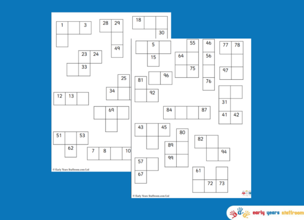 100 Square Jigsaw Missing Numbers - Early Years Counting - Numbers 100 Square Jigsaw Missing Numbers - Early Years Counting - Numbers
