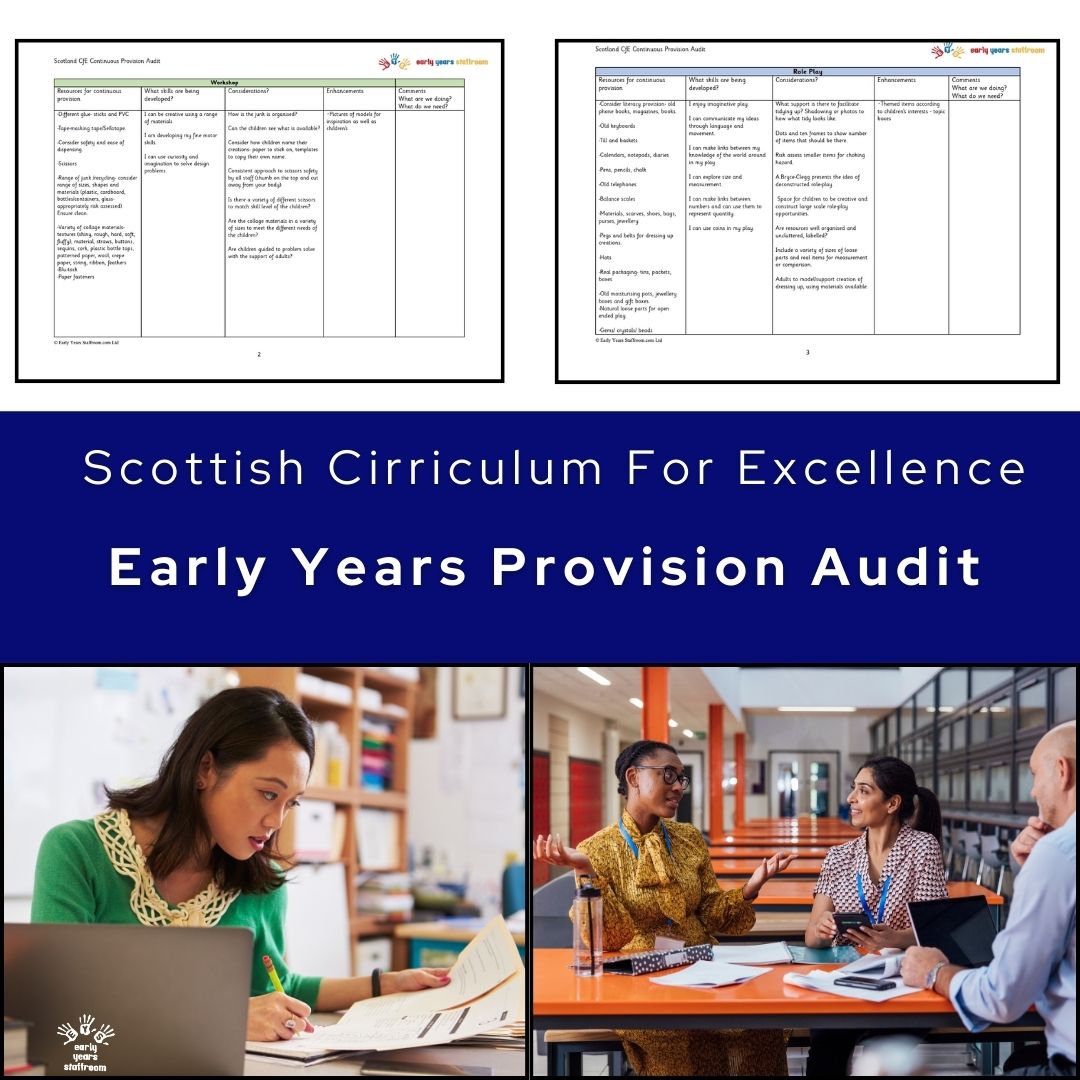Scottish CfE Continuous Provision Audit | Early Years Resource Scottish CfE Continuous Provision Audit | Early Years Resource