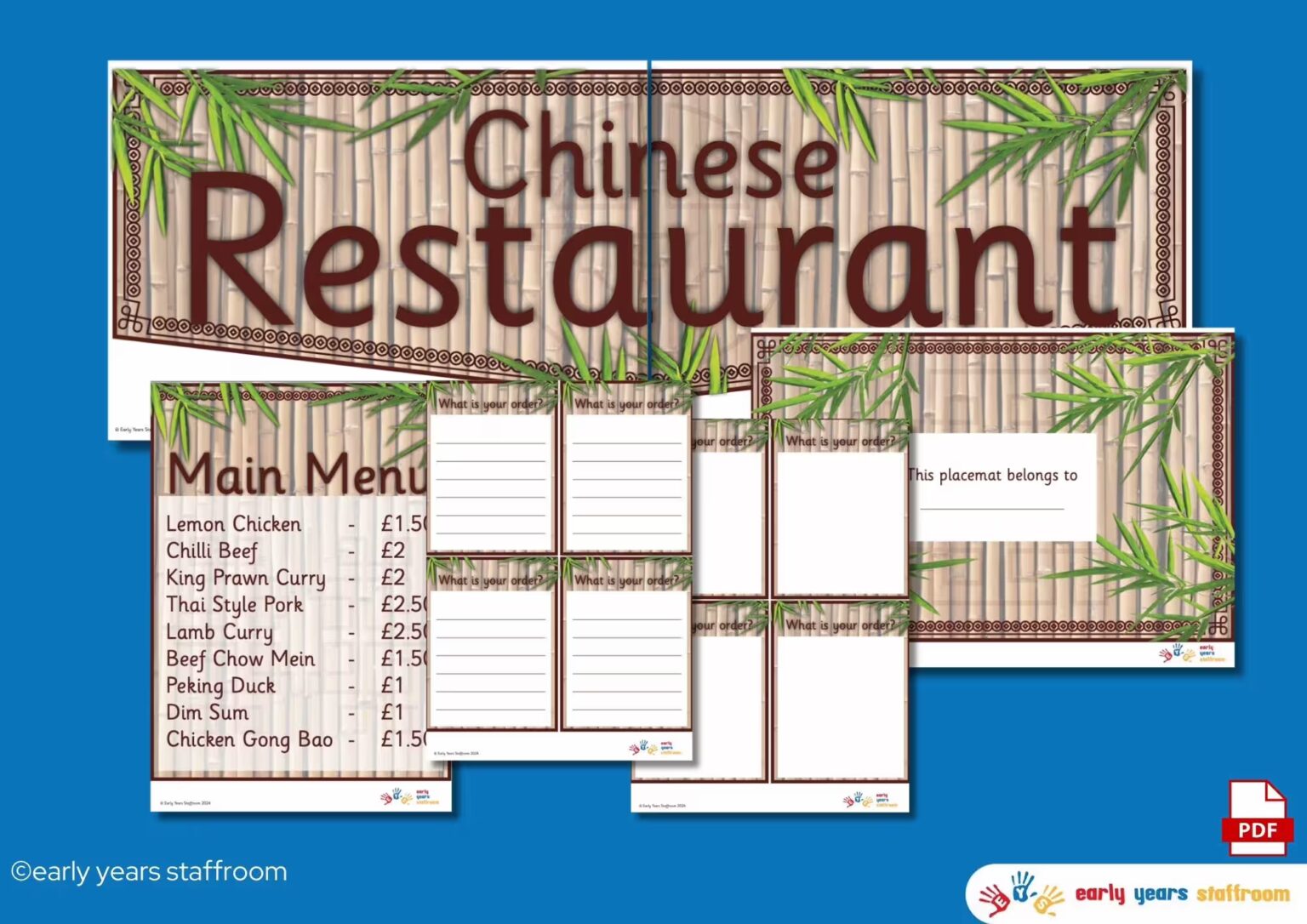 Chinese Restaurant Role Play Pack - Early Years Staffroom Chinese Restaurant Role Play Pack - Early Years Staffroom